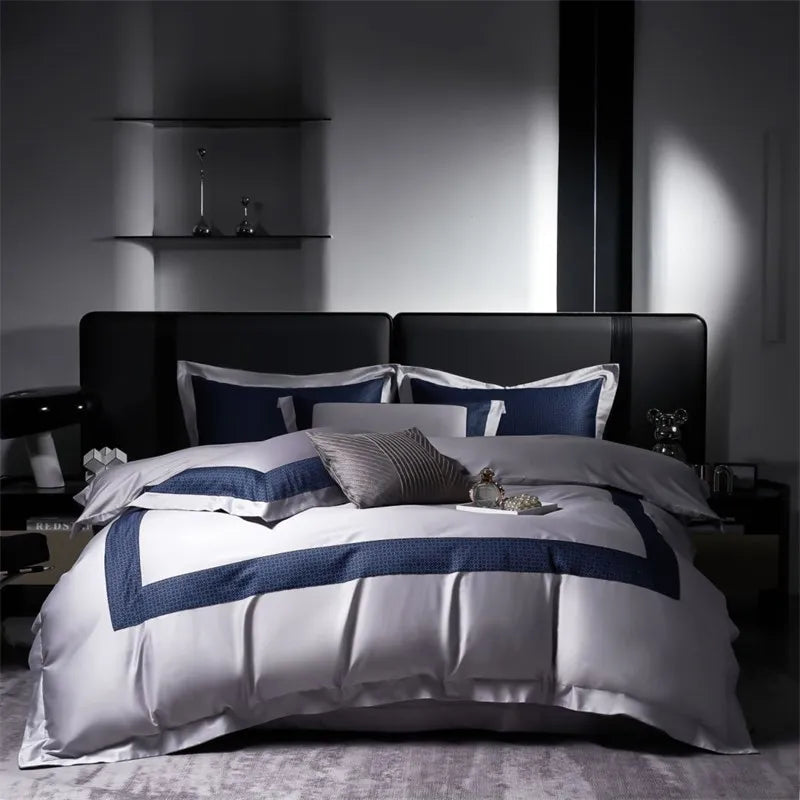 Bold 1000 TC Egyptian Cotton Duvet Cover Set Luxury Designer Bedding ...