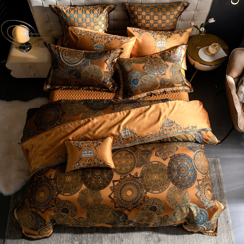 Kleopatra Luxury Duvet Cover Set (600 TC) Luxury Designer Bedding Set ...