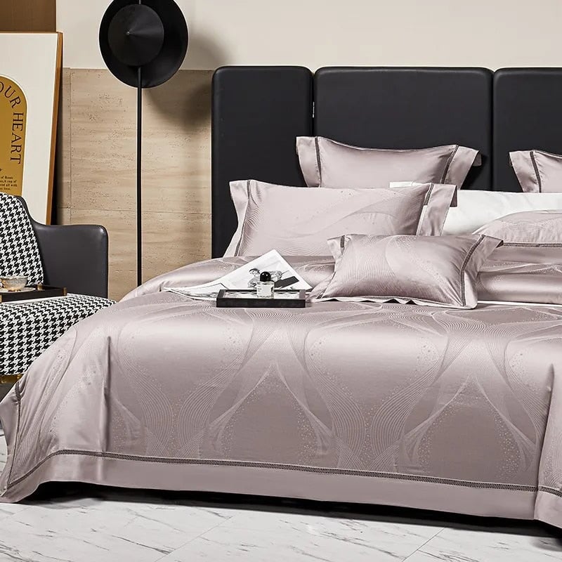 Luxury Glimmer 1000 TC Duvet Cover Set Luxury Designer Bedding Set – Roomie Design