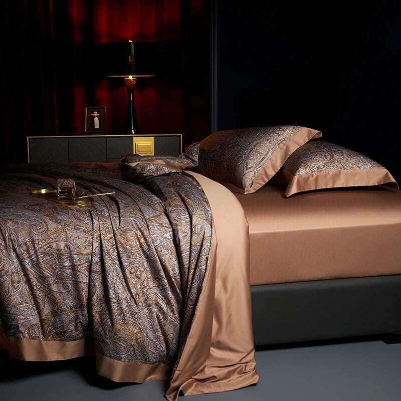 Mocha 1000 TC Luxury Designer Bedding Set – Roomie Design