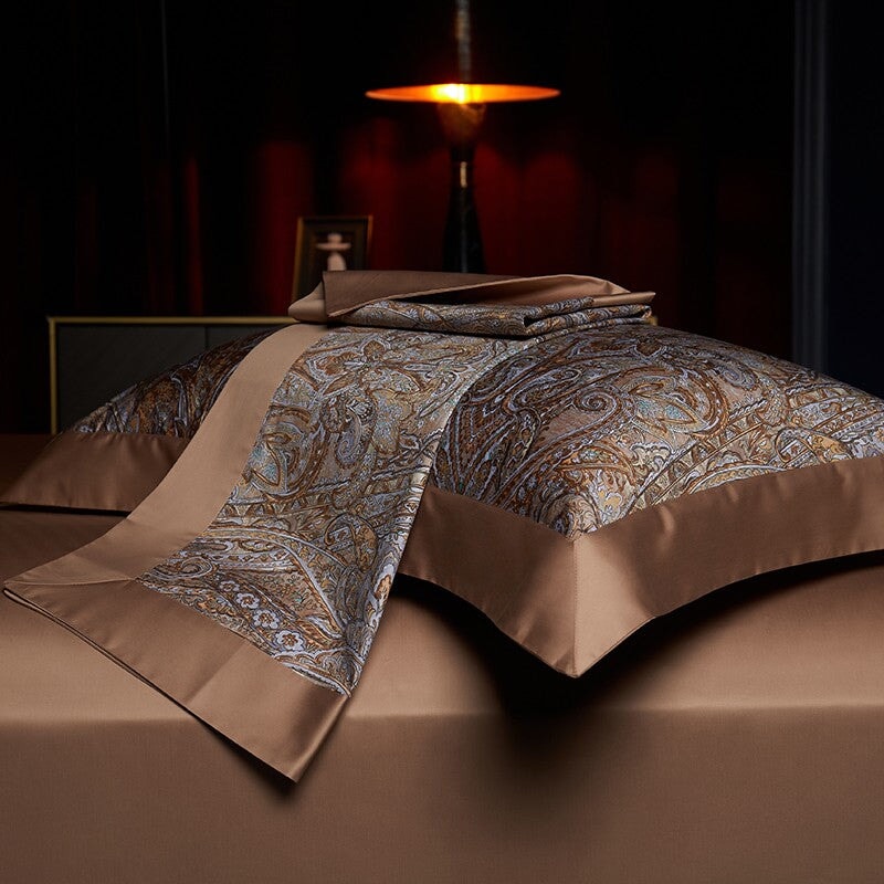 Mocha 1000 TC Luxury Designer Bedding Set – Roomie Design