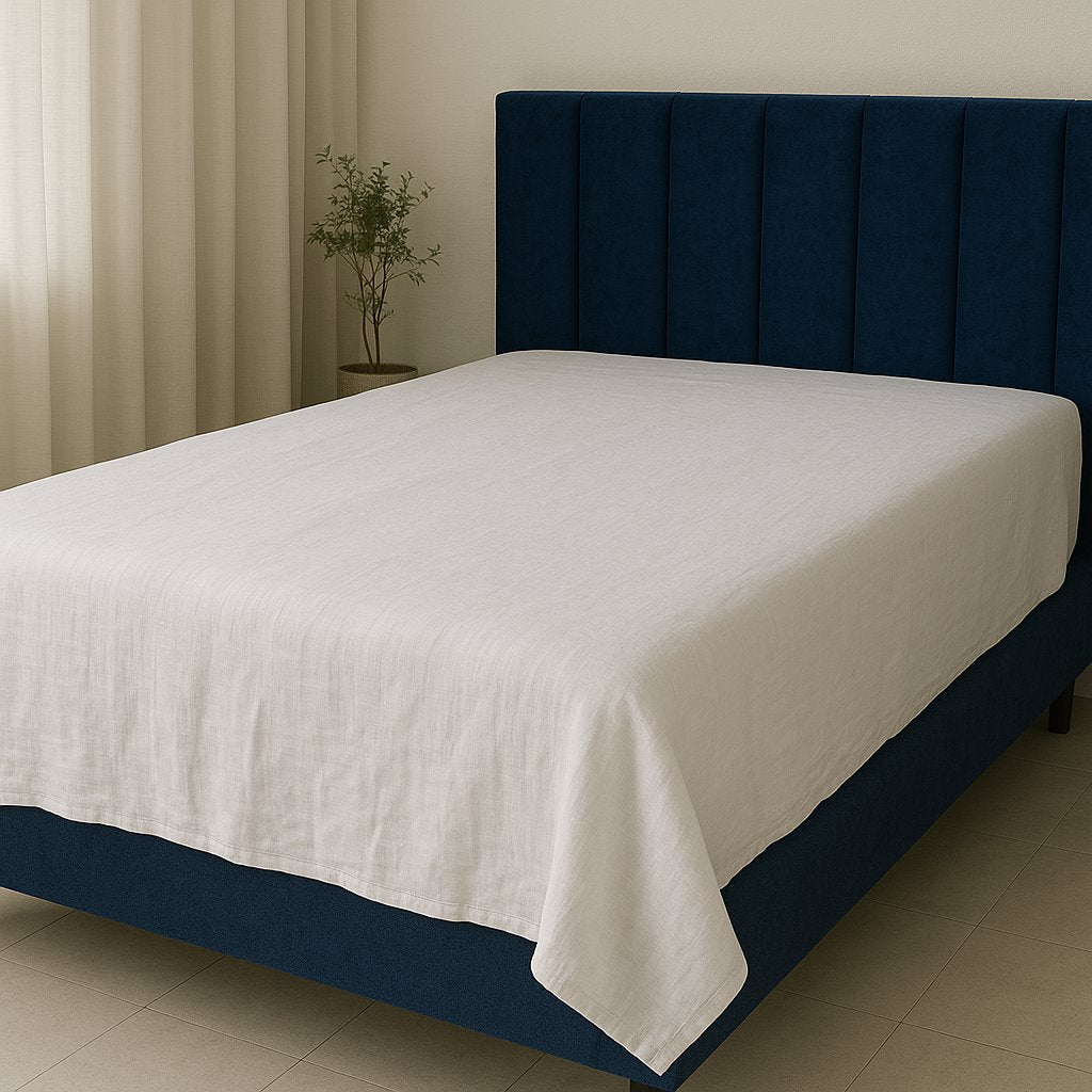 Natural Flax Linen Sheet Luxury Designer Bedding Set – Roomie Design