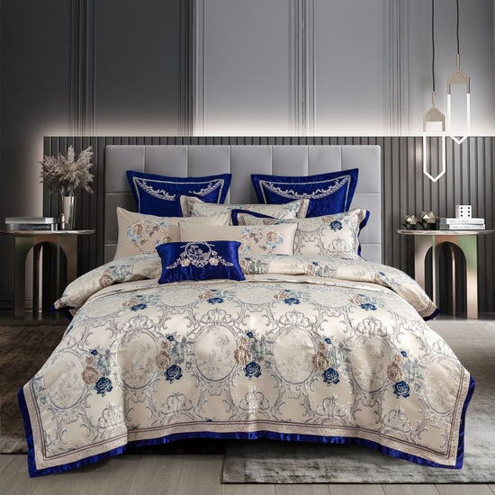 Oriental Jacquard Luxury Bedding Set (600 TC) Luxury Designer Bedding ...