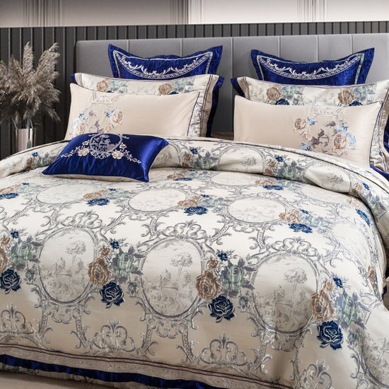 Oriental Jacquard Luxury Bedding Set (600 TC) Luxury Designer Bedding ...