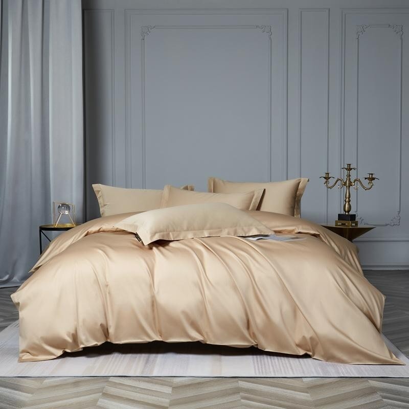 Prestige Beige 1000 TC Egyptian Cotton Luxury Designer Bedding Sets ...