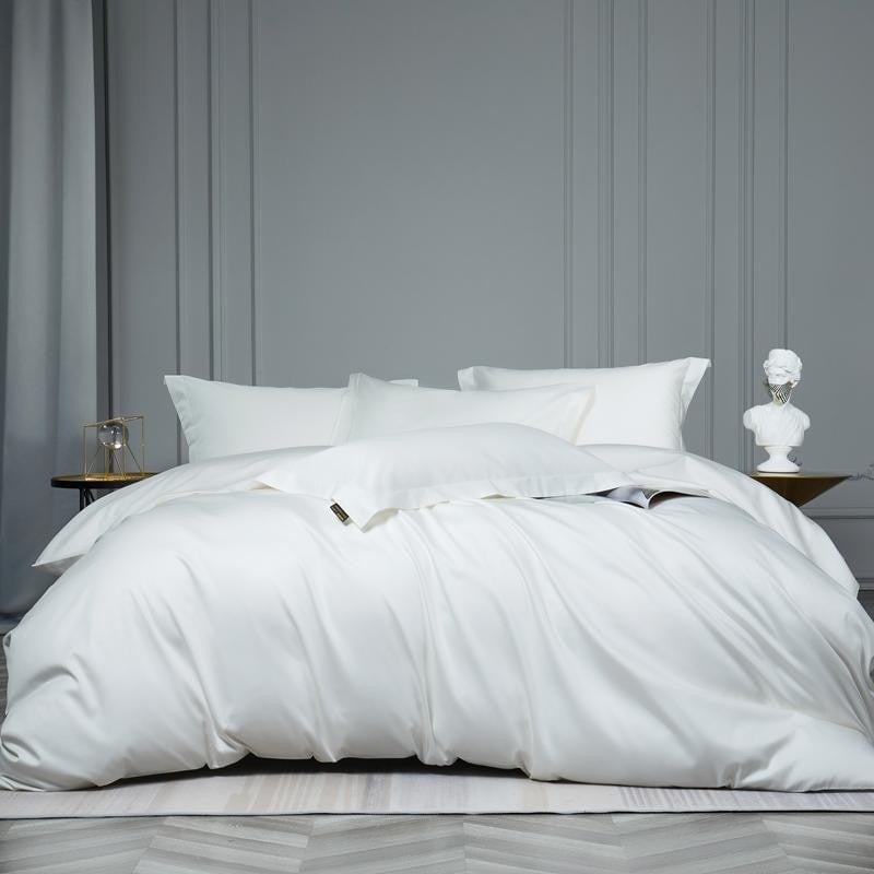 Prestige White 1000 TC Egyptian Cotton Luxury Designer Bedding Sets ...