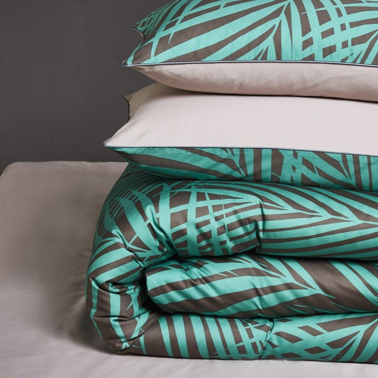 Fern Duvet Cover Set (Egyptian Cotton, 500 TC) Luxury Designer Bedding ...