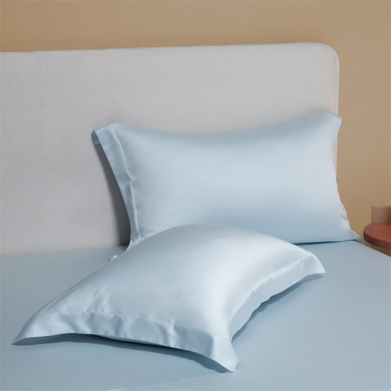 Freya Blue Eucalyptus Lyocell Luxury Designer Bedding Set – Roomie Design