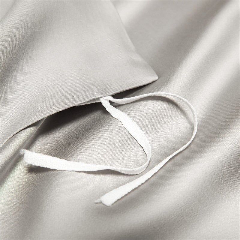 Freya Light Grey Eucalyptus Lyocell Luxury Designer Bedding Set ...