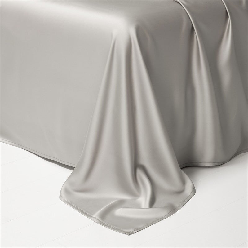 Freya Light Grey Eucalyptus Lyocell Luxury Designer Bedding Set ...