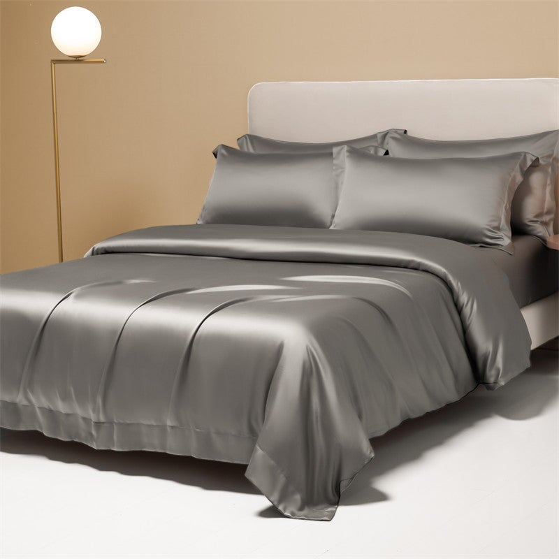 Freya Grey Eucalyptus Lyocell Luxury Designer Bedding Set – Roomie Design