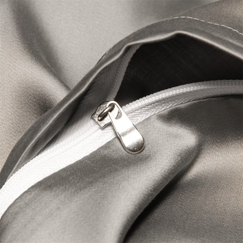 Freya Grey Eucalyptus Lyocell Luxury Designer Bedding Set – Roomie Design