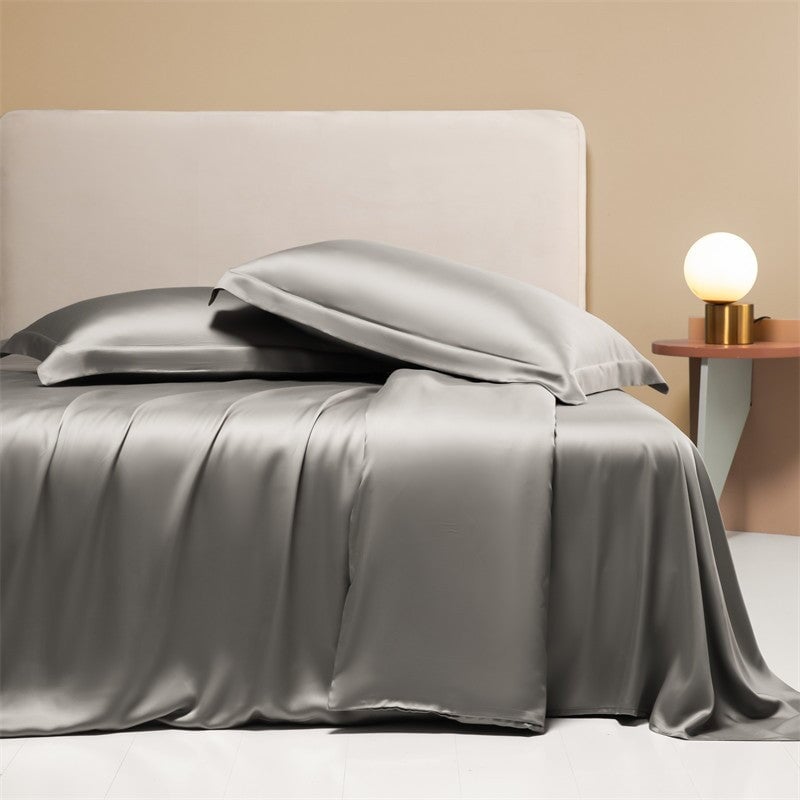 Freya Grey Eucalyptus Lyocell Luxury Designer Bedding Set – Roomie Design