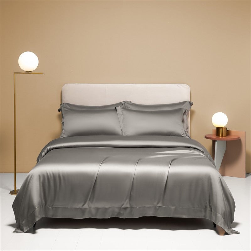 Freya Grey Eucalyptus Lyocell Luxury Designer Bedding Set – Roomie Design