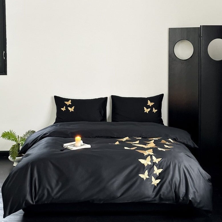 Golden Dreamscape Egyptian Cotton 1000 thread count Embroidered ...
