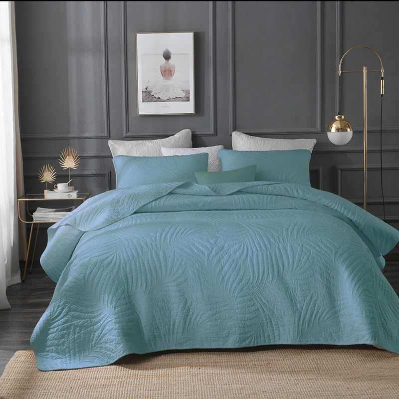 Luxury Fern Cotton Quilt Set Luxury Designer Bedding – Roomie Design