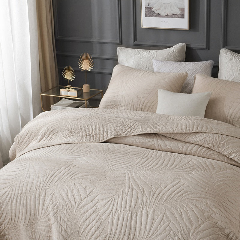 Luxury Fern Cotton Quilt Set Luxury Designer Bedding – Roomie Design