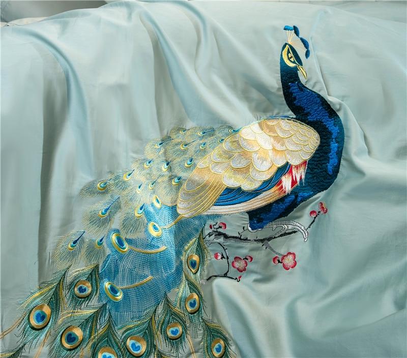 Peacock Duvet Cover Set (Egyptian Cotton, 600 TC) Luxury Designer ...