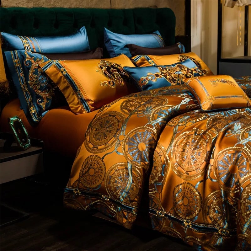Sahara Duvet Cover Set (Egyptian Cotton, 600 TC) Luxury Designer ...