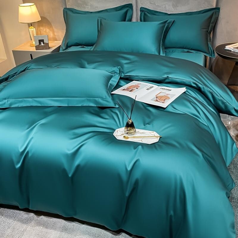 Turquoise Super Hero 100% Egyptian Cotton 1000 TC Duvet Cover Luxury ...